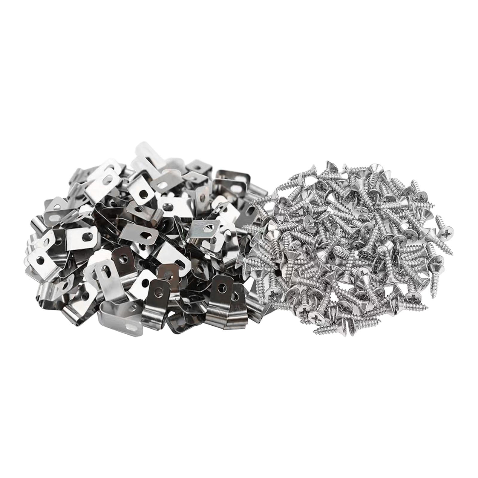 jicheng 100 Pieces Fence Cage Mounting Clips Aluminum Sturdy Livestock ...