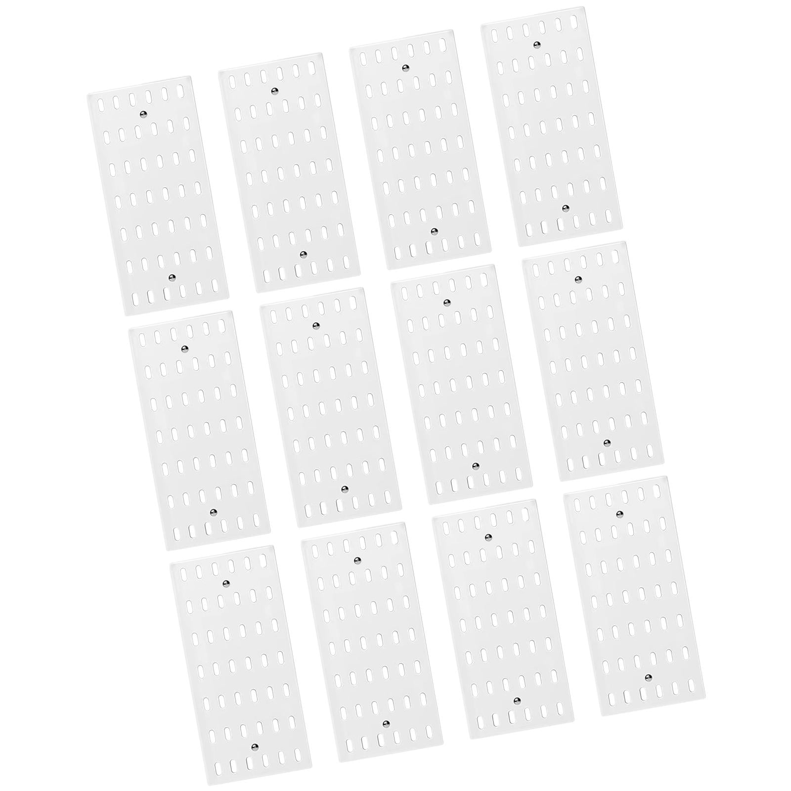 jicheng 12 Pieces Peg Board Multipurpose Utility Hole Board for Kitchen ...