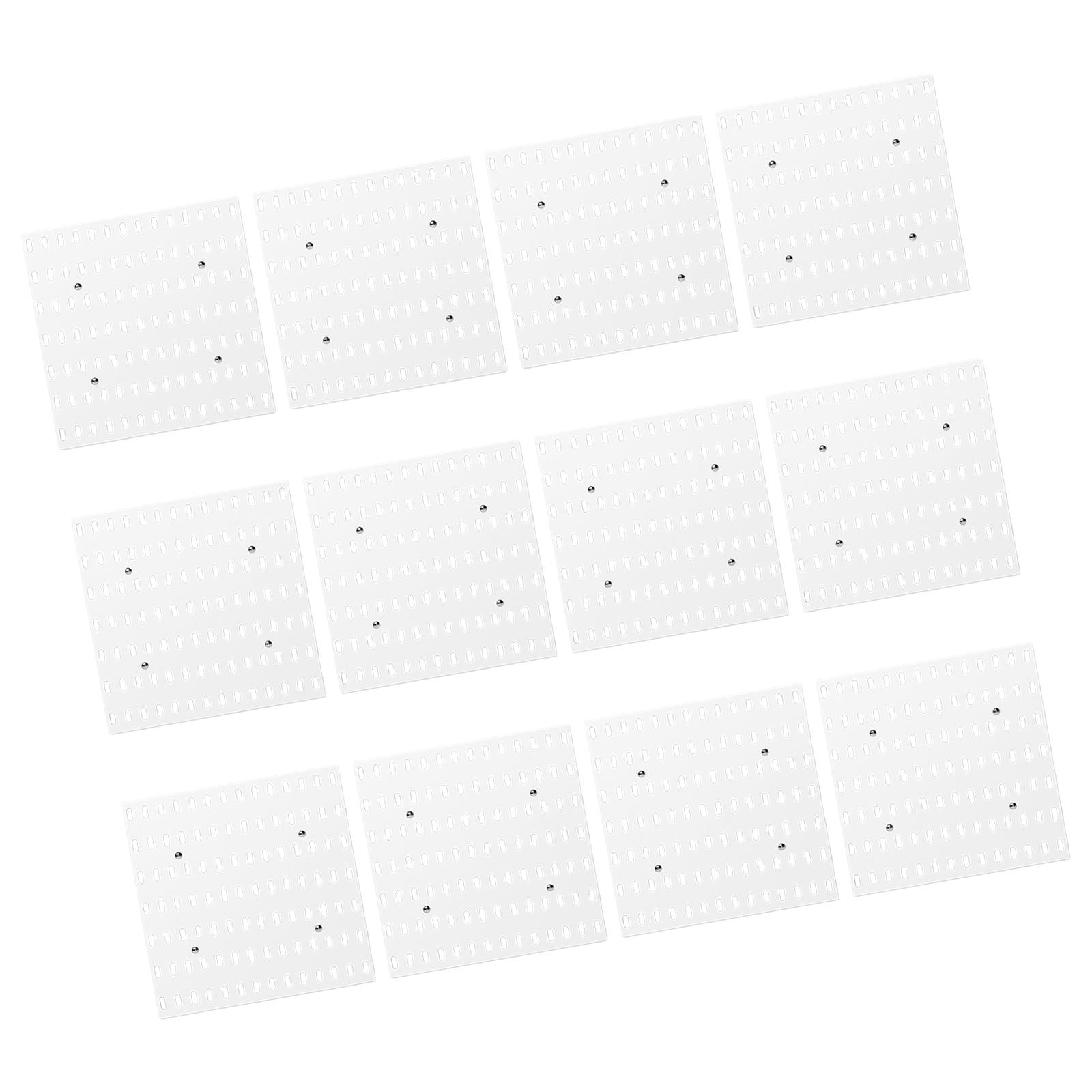 jicheng 12 Pieces Peg Board Multipurpose Utility Hole Board for Kitchen ...