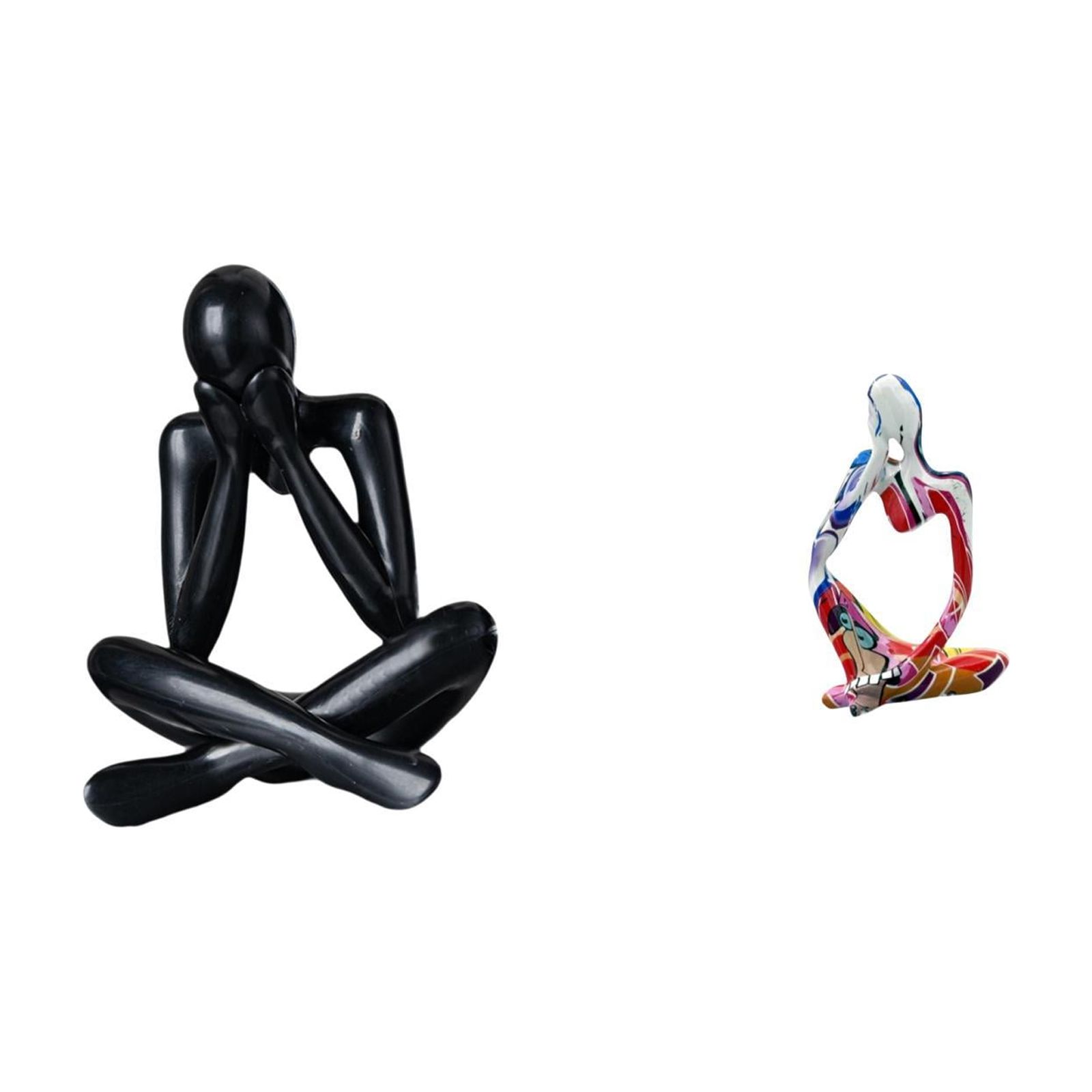 jicheng Abstract Figure Sculpture Decorative Figurine Collectible ...