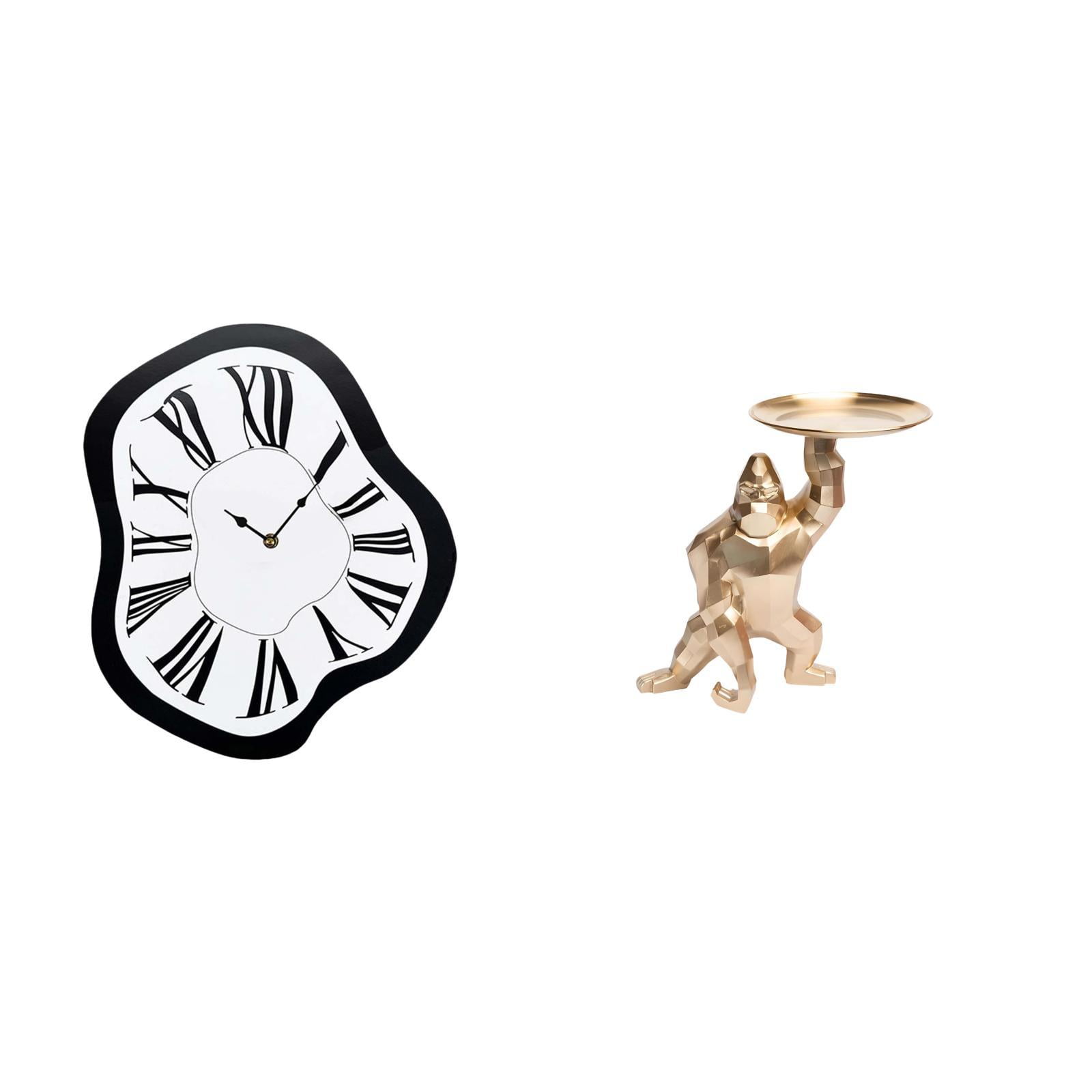 jicheng Acrylic Distorted Wall Clock Sculpture Unique Creative Melting ...