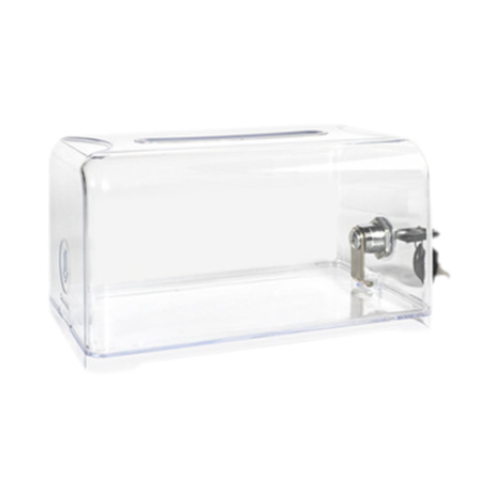 jicheng Acrylic Tip Jar Clear Storage Container for Raffle Ticket ...