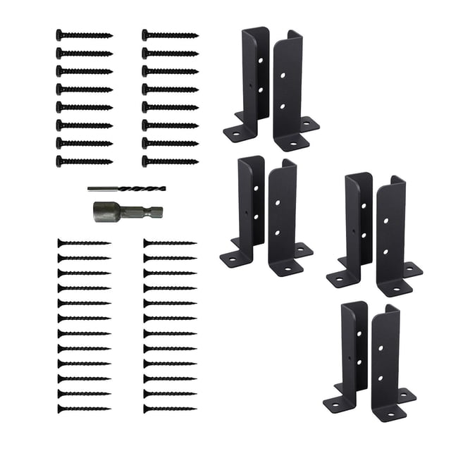 jicheng Adjustable Deck Post Anchor Base Brackets Deck Railing Gazebos ...