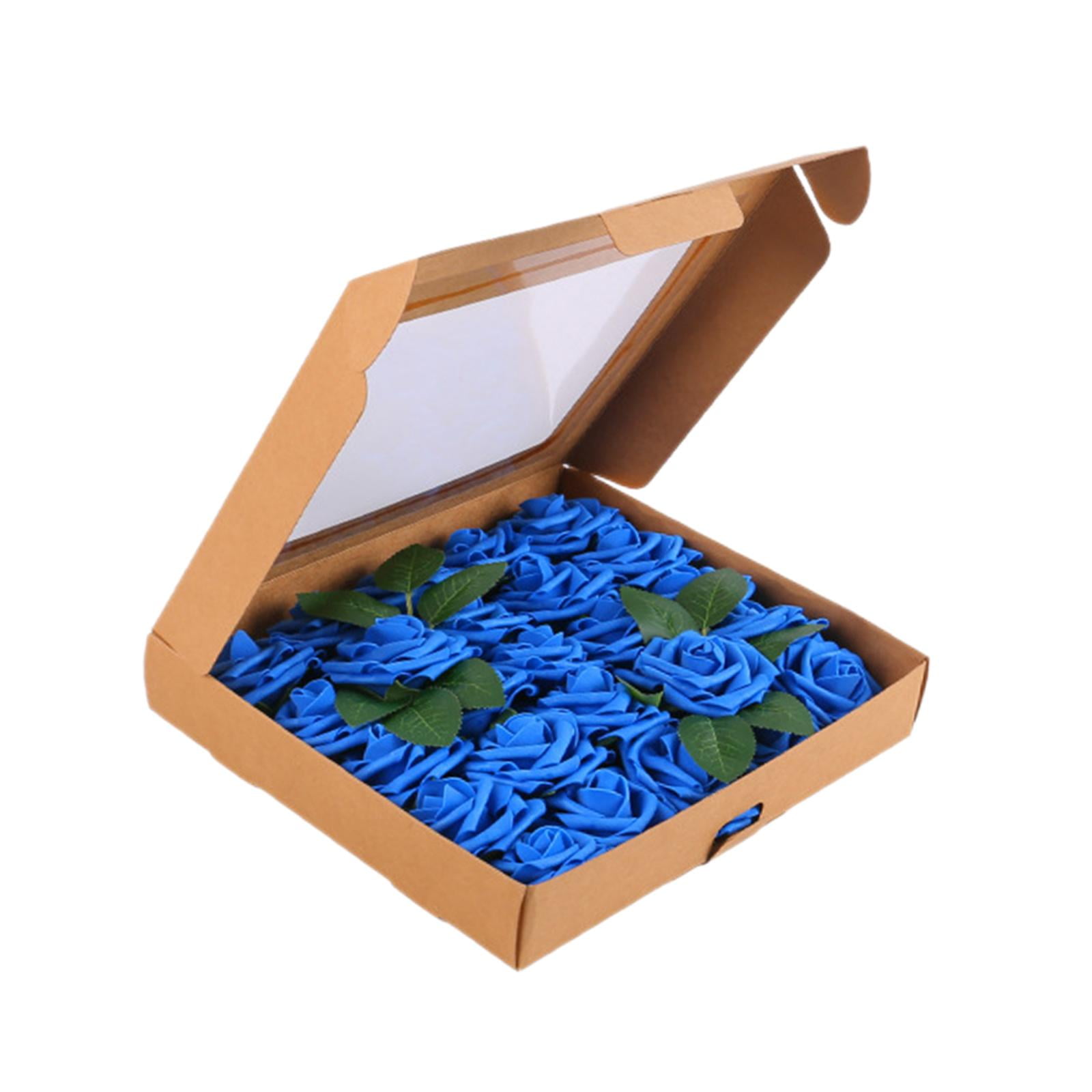 jicheng Artificial Rose Box Vivid Silk Flowers for Wedding Birthday ...