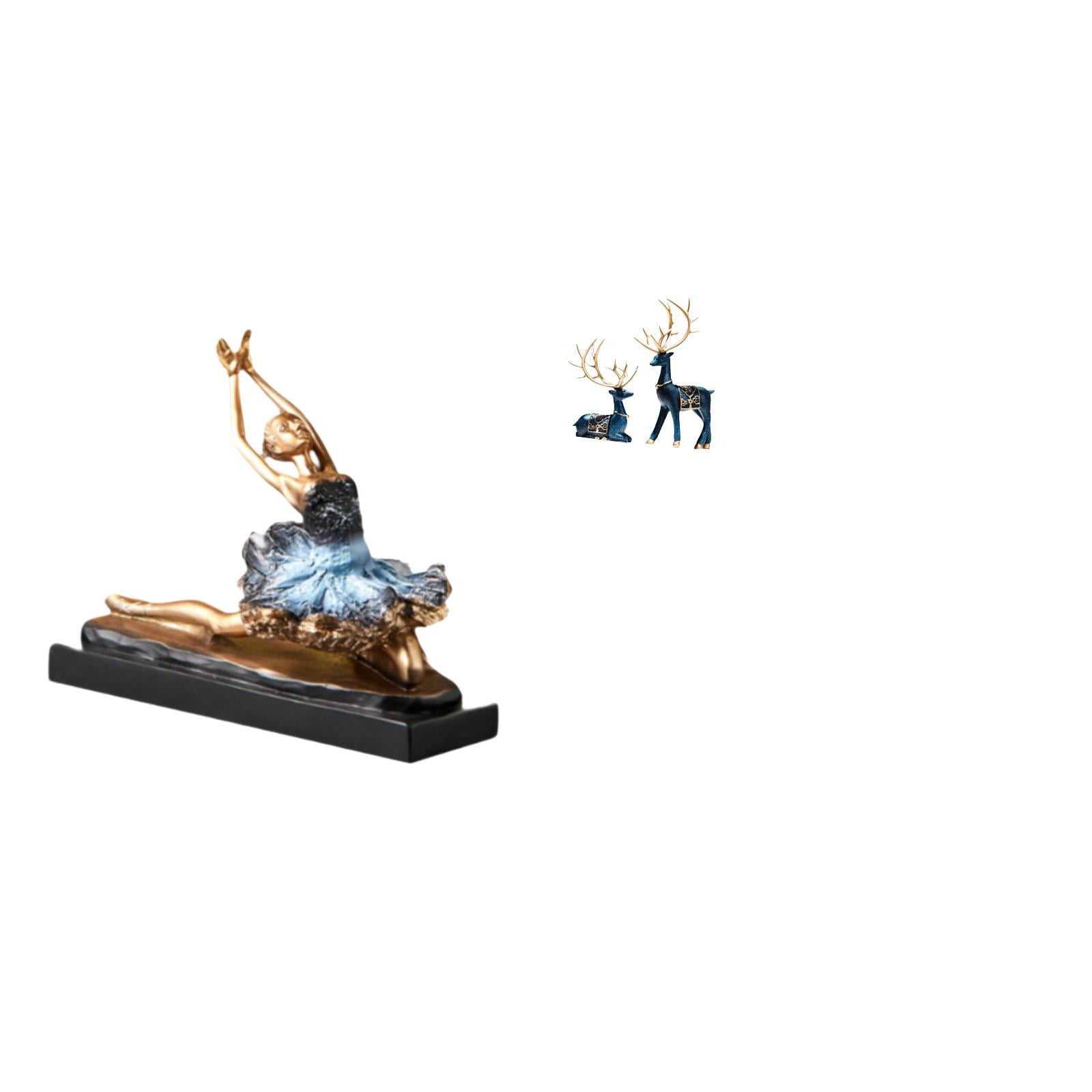 jicheng Ballet Dancer Ornament Figure Ballerina Girls Statue Gift Desk ...