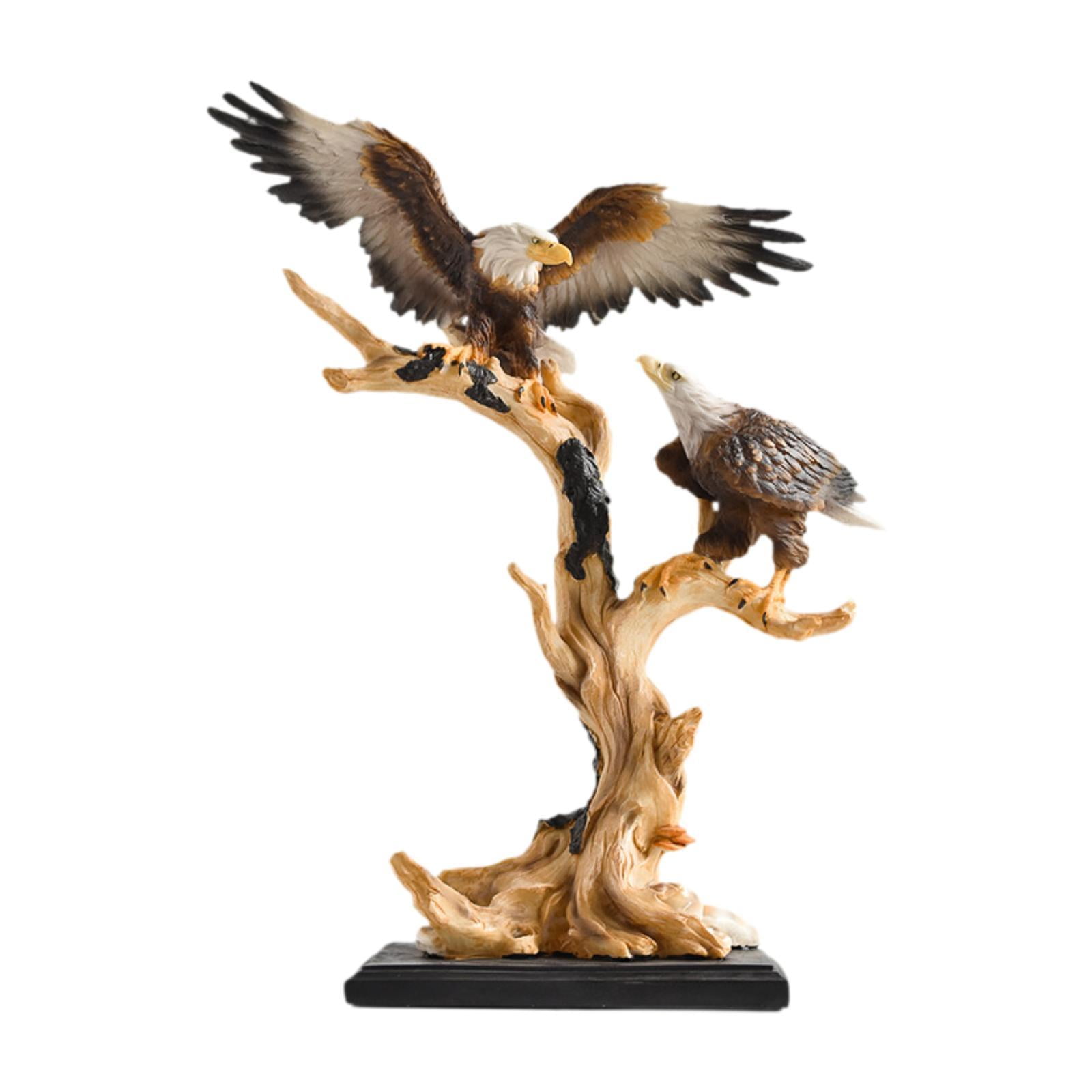 jicheng Bird Resin Sculpture Bookshelf Desktop Display Offices Eagle ...