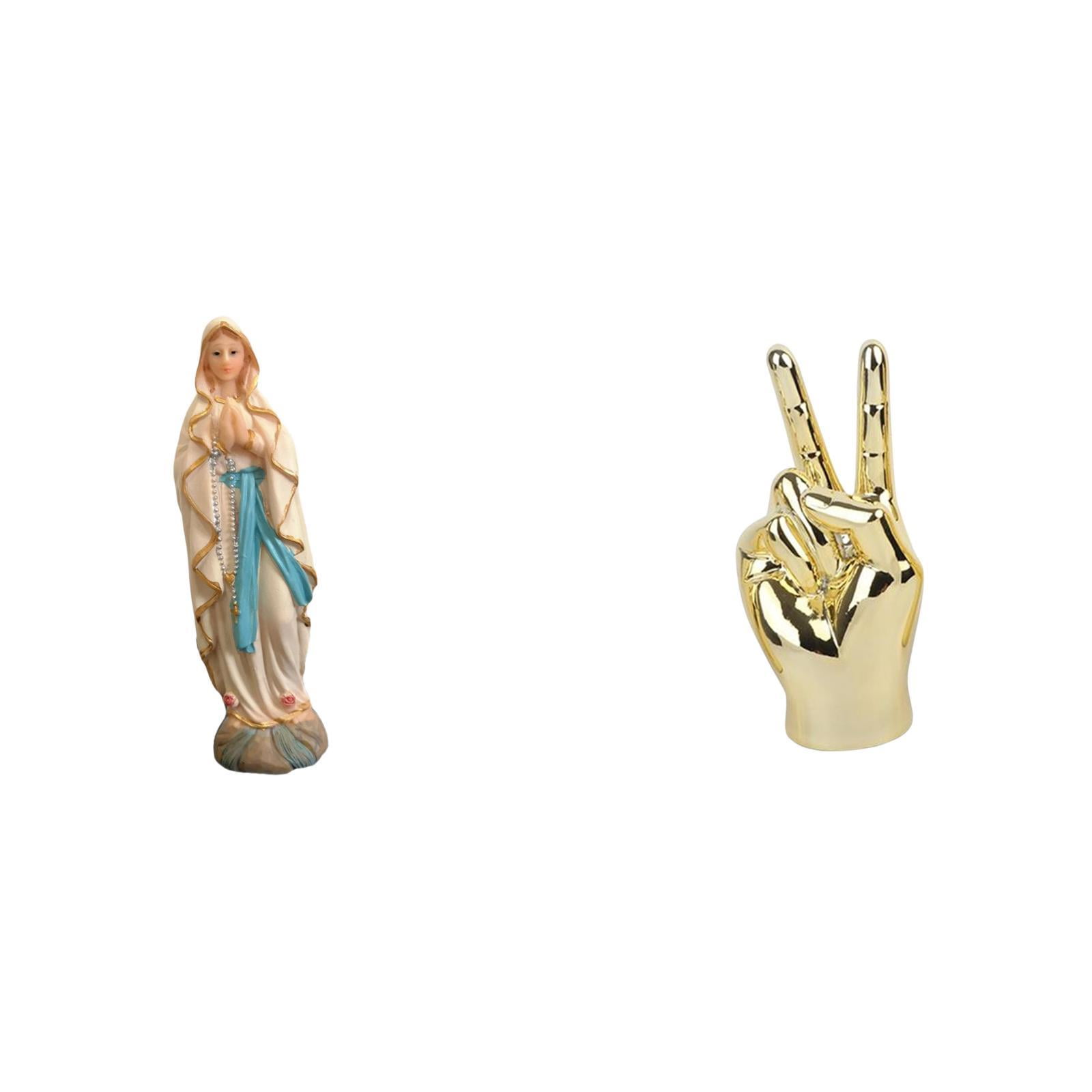 jicheng Blessed Lady Hand Gesture Sculpture Creative Resin Statue ...