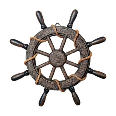 Nautical Wood Rope Ship Wheel - Walmart.com