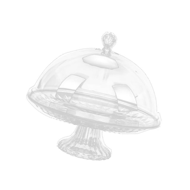 jicheng Cake Stand Dessert Display Plate Round Dome Serving Plate for ...