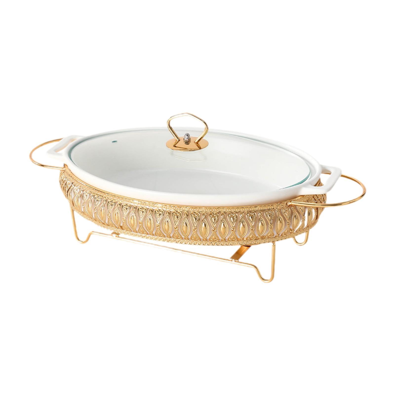 jicheng Casserole Dish Food Warmer Serving Tray with Handles Chafing ...