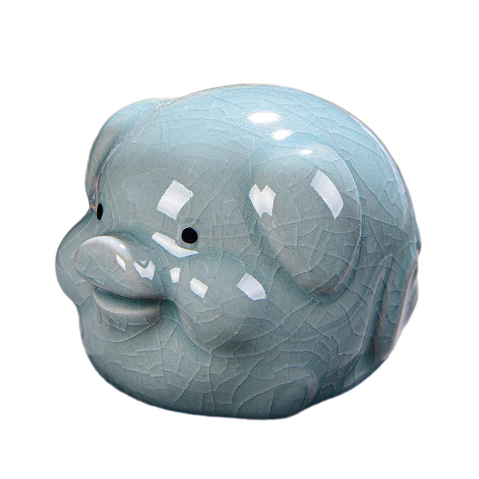 jicheng Ceramics Tea Pet Adorable Small Animal Sculpture for Tea Room ...