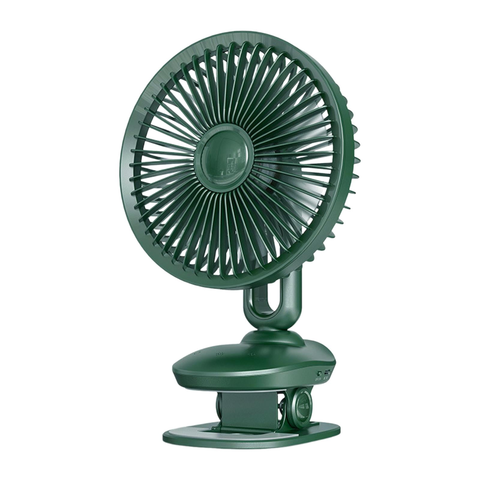 jicheng Clip on Fan 4 Speeds Makeup Cooling Fan for School Backpacking ...