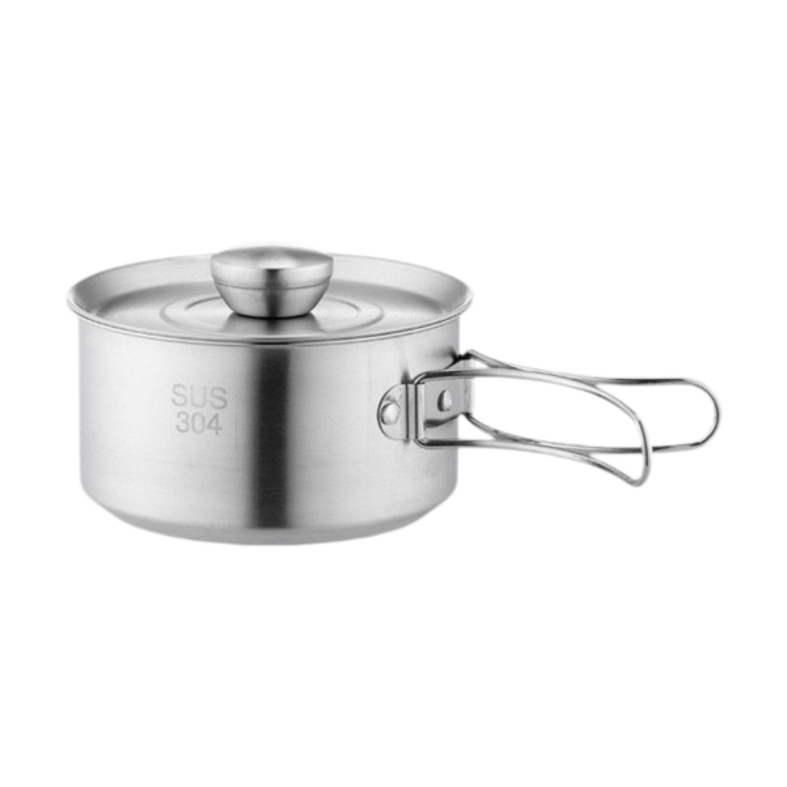jicheng Cooking Pot Multipurpose with Lid Kitchen Utensil for Hiking ...