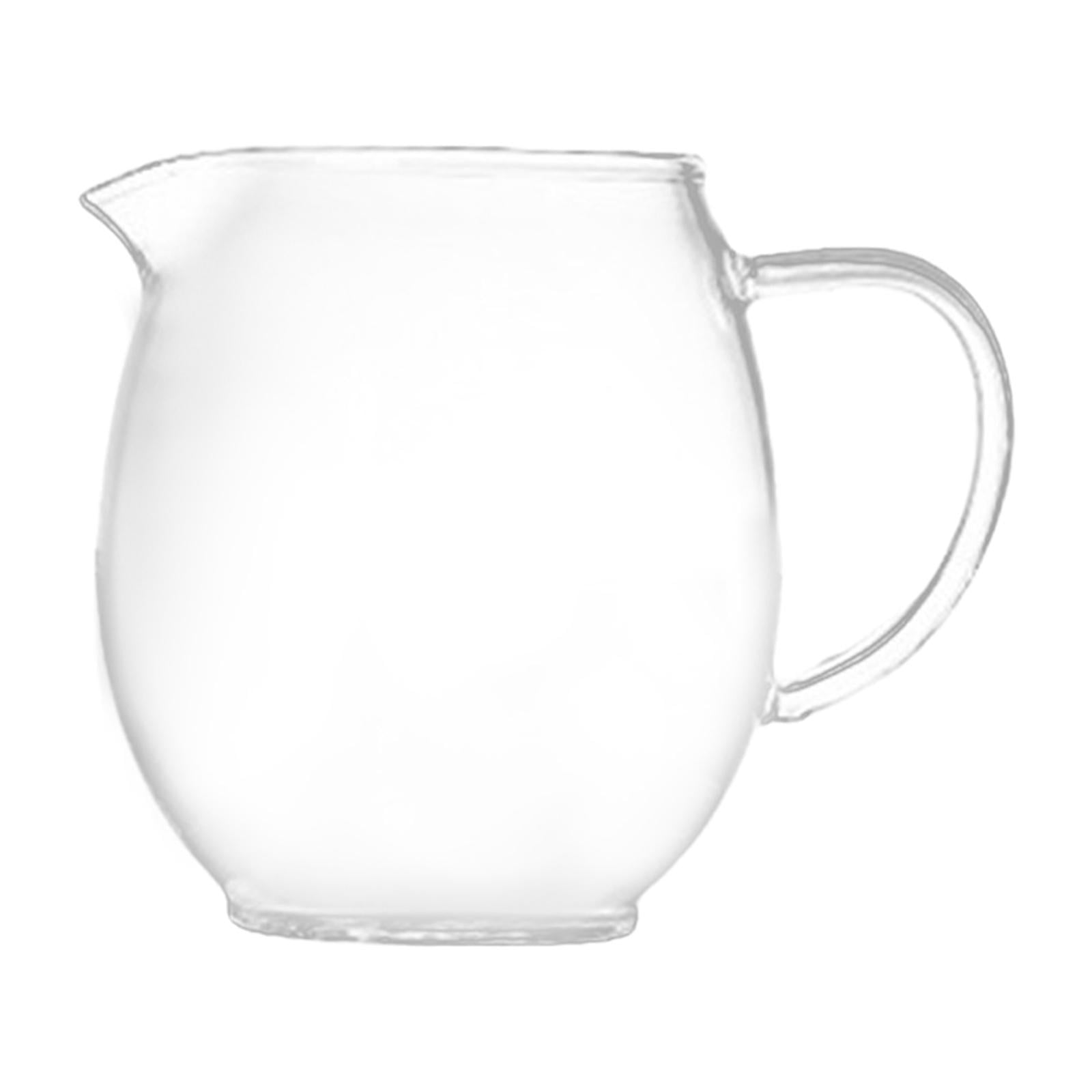 jicheng Creamer Pitcher Clear Coffee Pot Glass Tea Pitcher for Tea ...