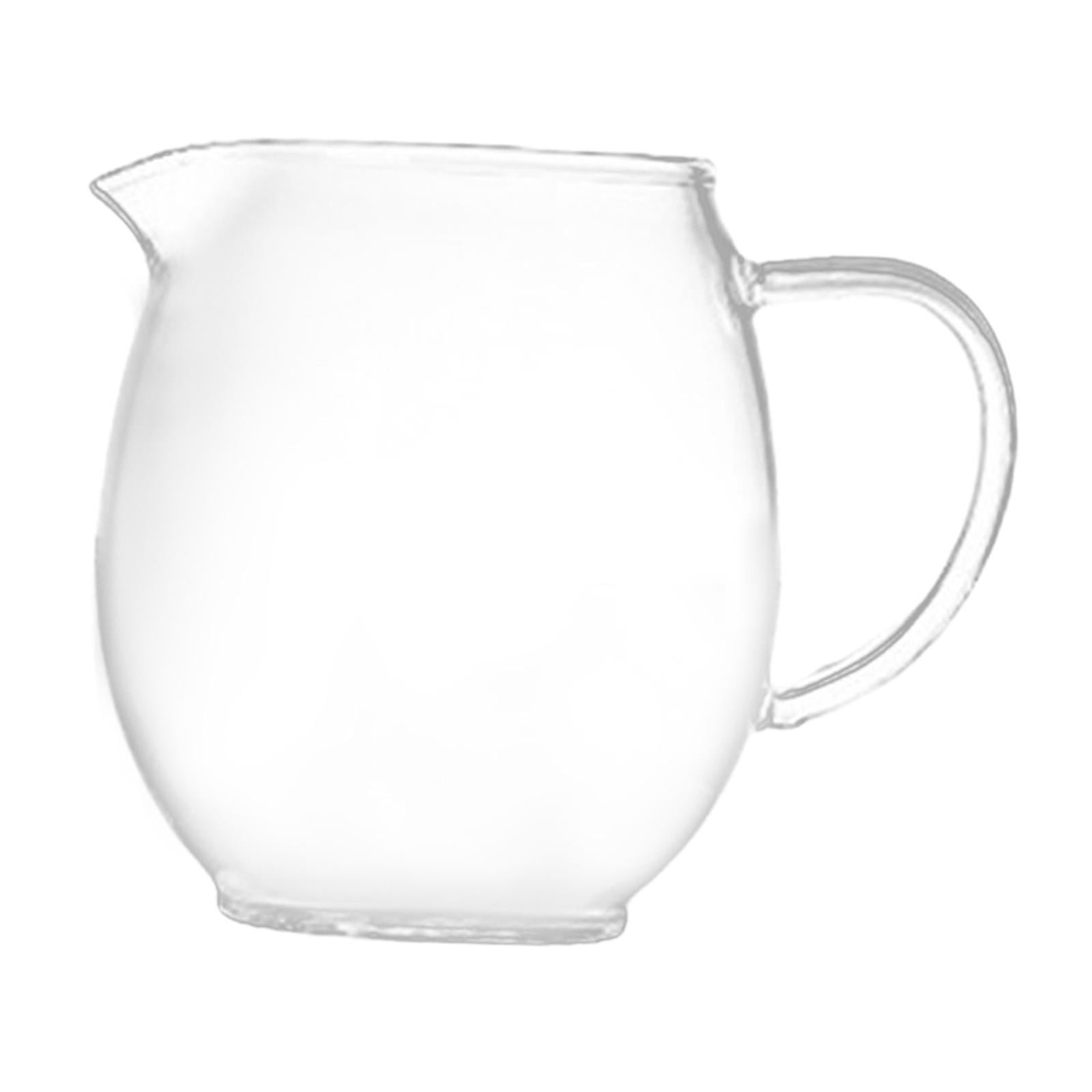 jicheng Creamer Pitcher Clear Coffee Pot Glass Tea Pitcher for Tea ...