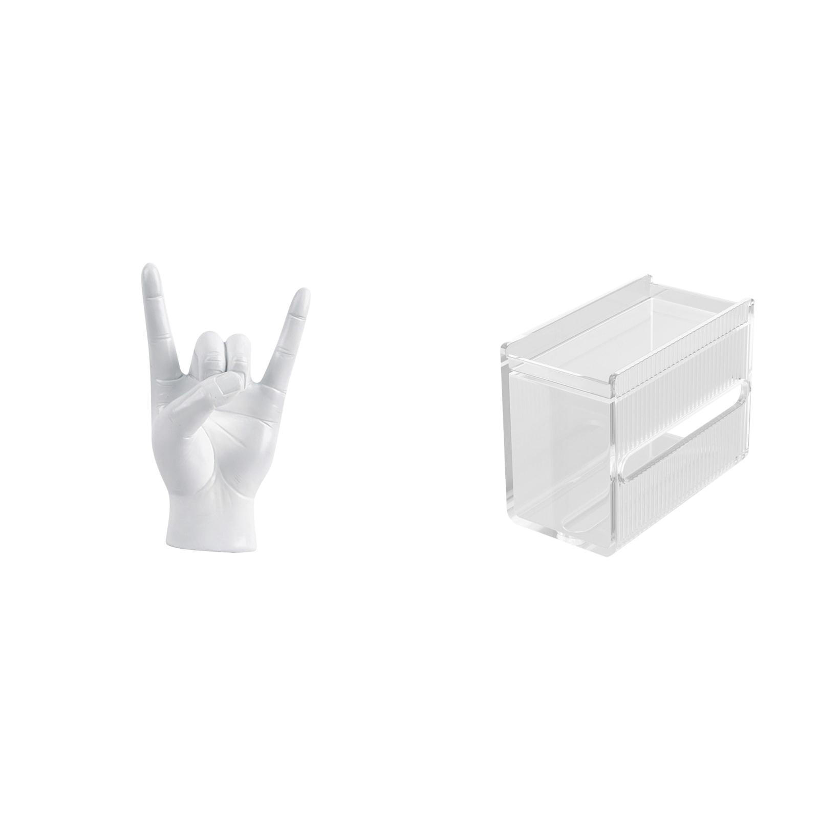 jicheng Creative Hand Gesture Sculpture and Modern Acrylic Toilet Paper ...