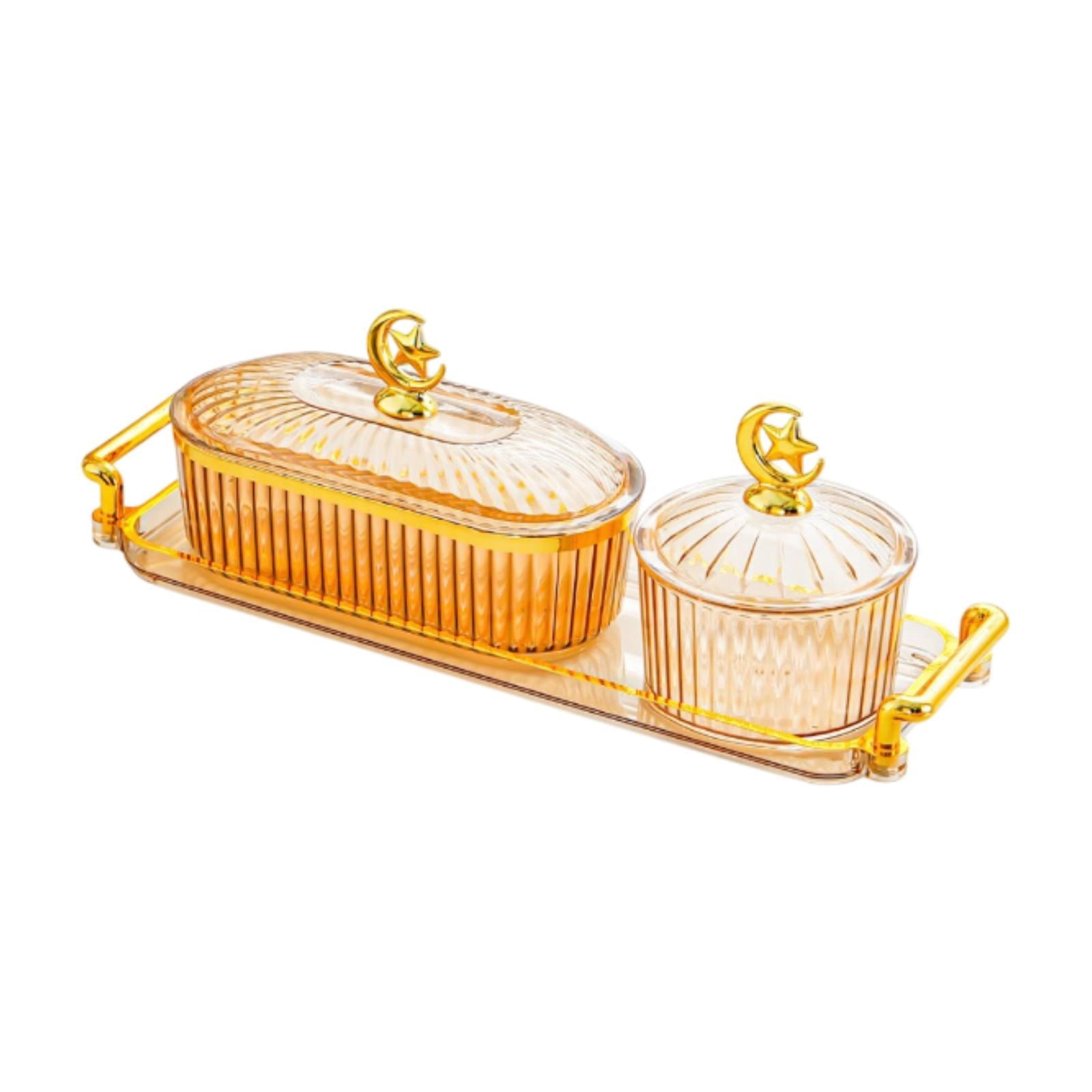 jicheng Dried Fruit Plate Kitchen Storage Jar Nuts Tray Airtight Pantry ...