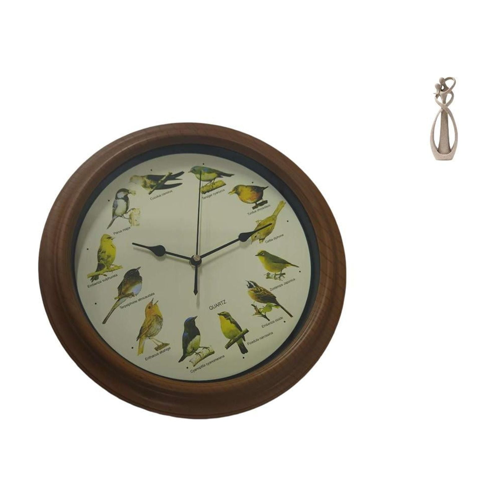 jicheng Elegant Birdsong Lovers Wall Clock Sculpture for Dining Room ...