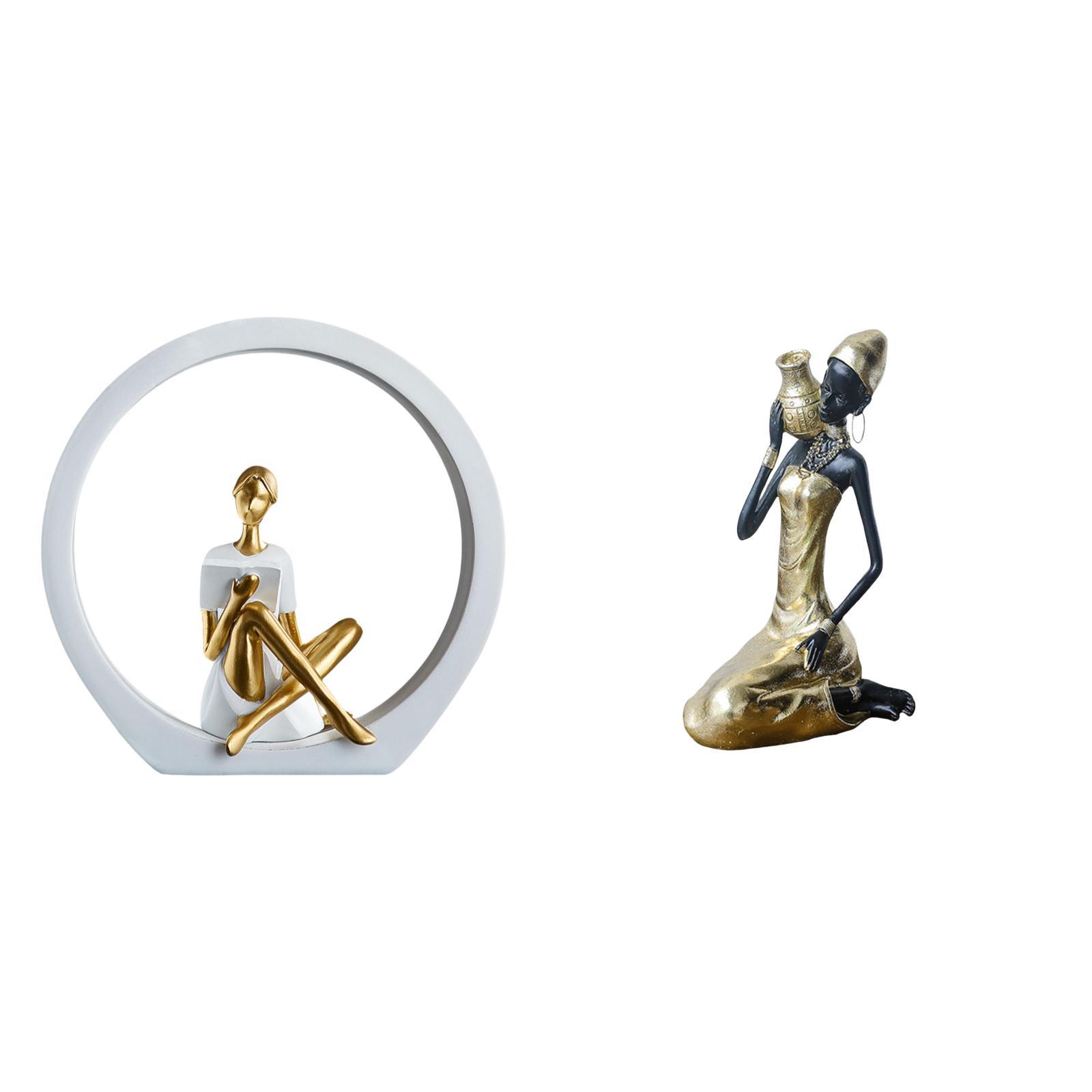 jicheng Elegant Lady Figurine Sculpture for Bedroom and Study Room ...