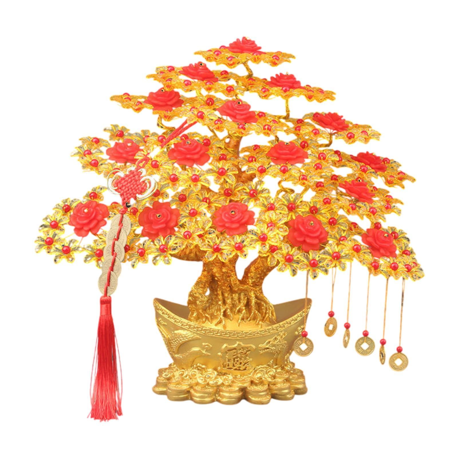 jicheng Feng Shui Money Tree DIY Handmade Kit Artwork for Tabletop ...