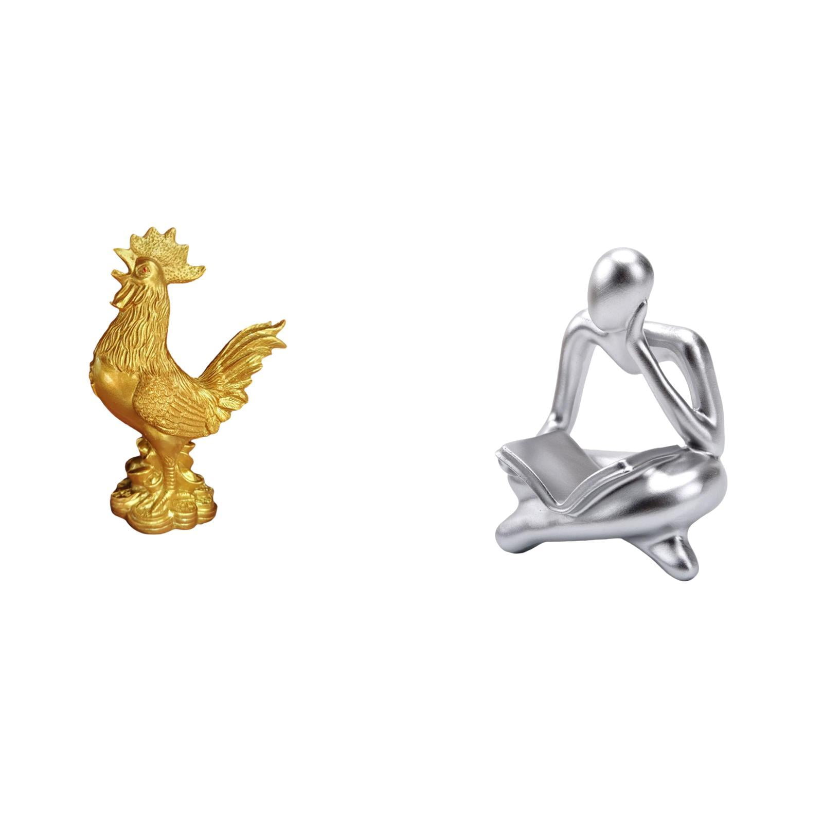 jicheng Feng Shui Rooster Sculpture for Home and Office Tabletop Decor ...