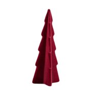 Lighted Ribbed Glass Tabletop Trees - Red - Walmart.com