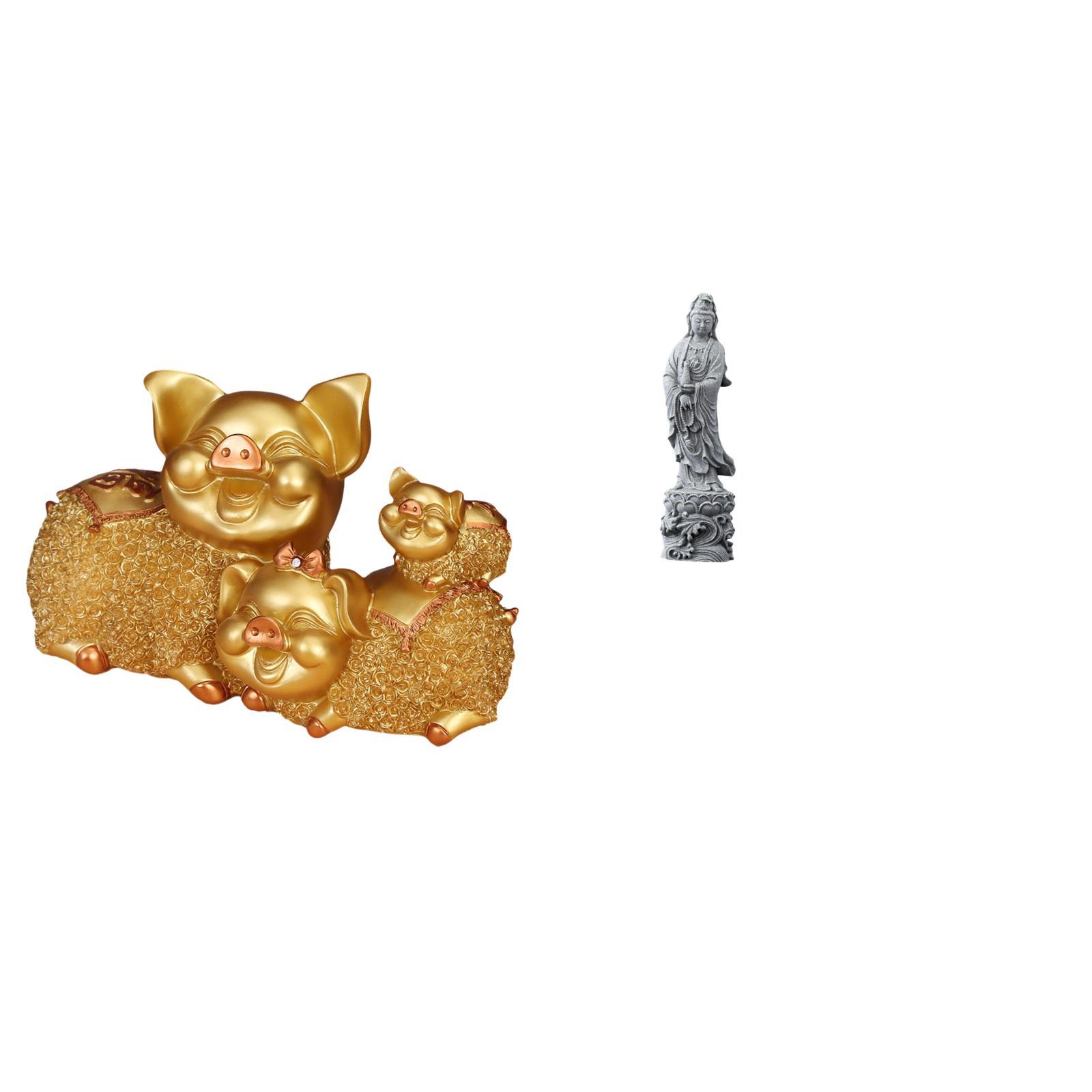 jicheng Fortunate Animal Sculpture Resin Collectible for Bookshelf ...