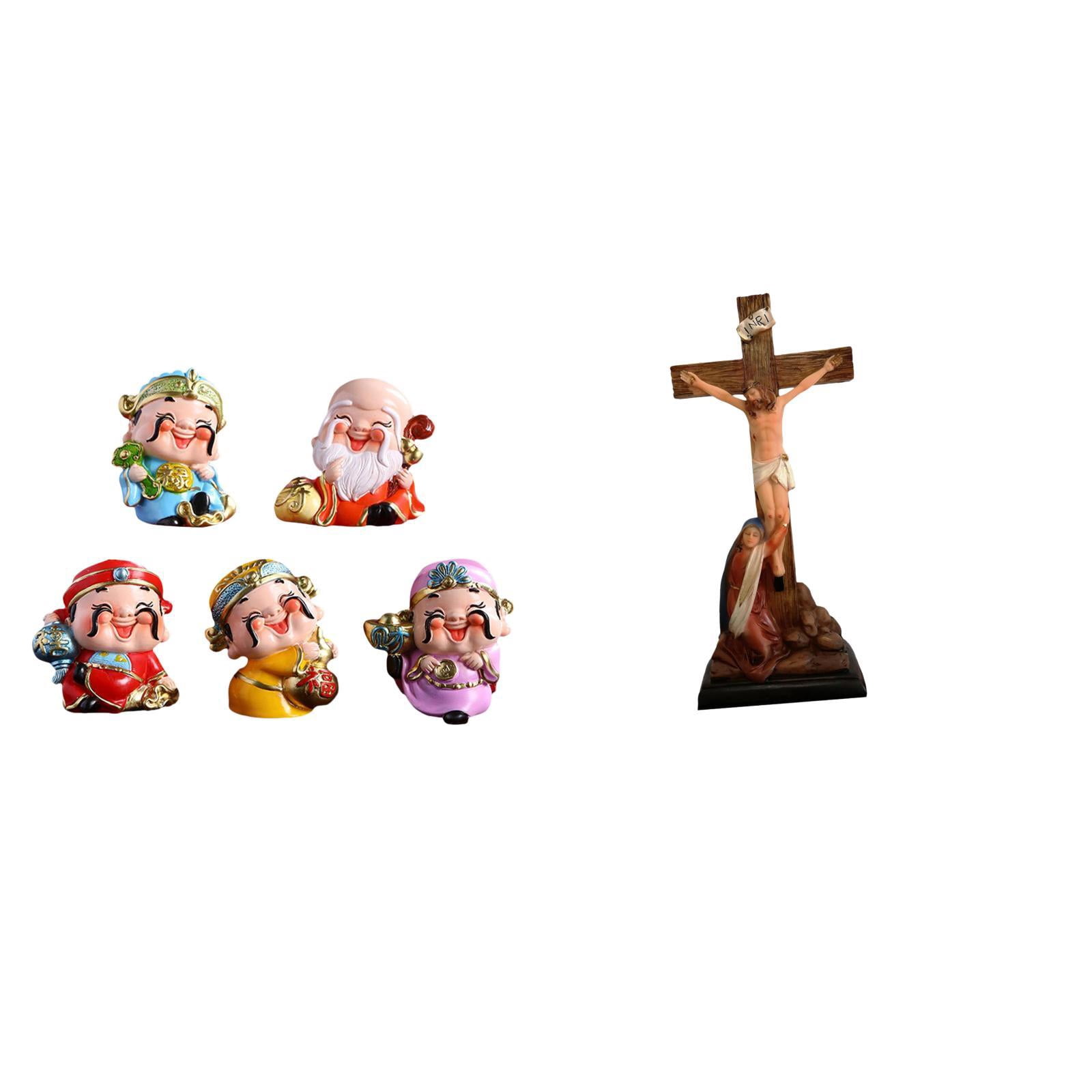 jicheng Fortune God Resin Figurines and Jesus Catholic Sculpture ...
