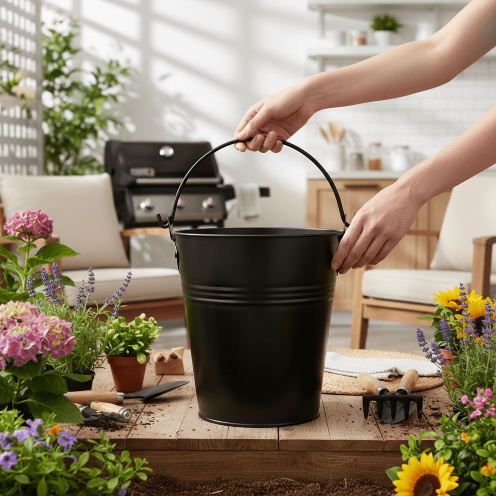 jicheng Grill Grease Bucket Easy to Hang Barbecue Accessory Durable ...