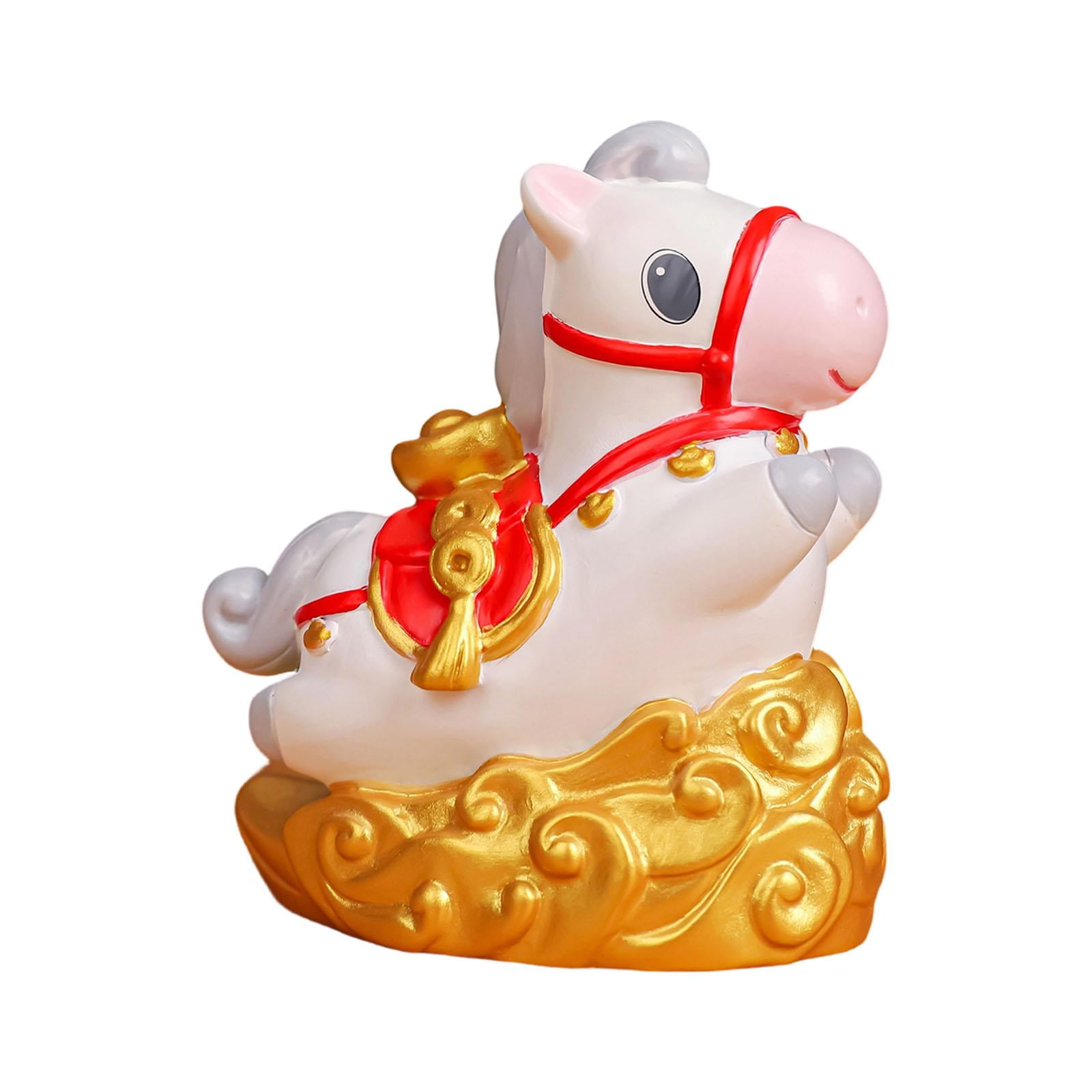 jicheng Horse Figurine Chinese New Year Gift Animal Statue for ...
