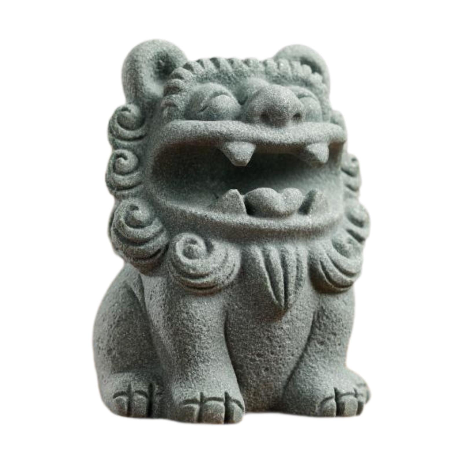 jicheng Kylin Statue Chinese Feng Shui Decor Birthday Gift Compact Tea ...