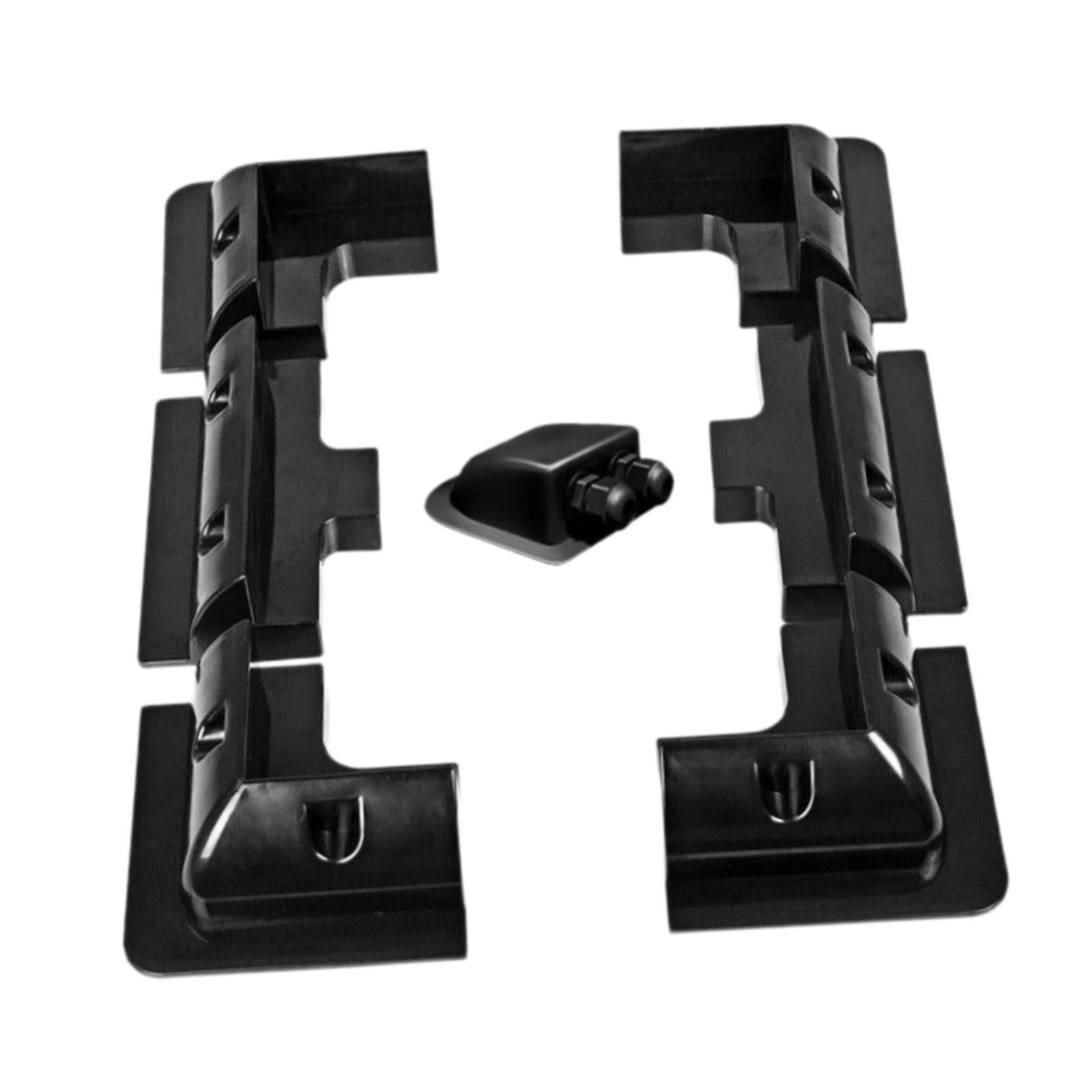 jicheng Mounting Brackets Kit Corner Bracket Kit for Boats Cara Black ...