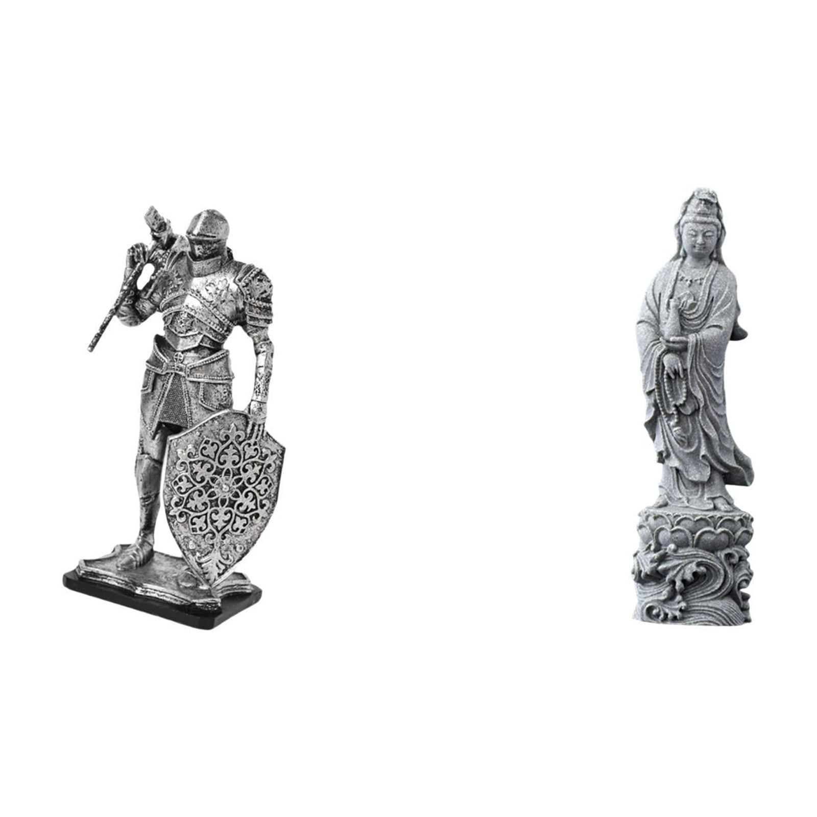 jicheng Nordic Abstract Knight Figurine Resin Sculpture and Chinese ...