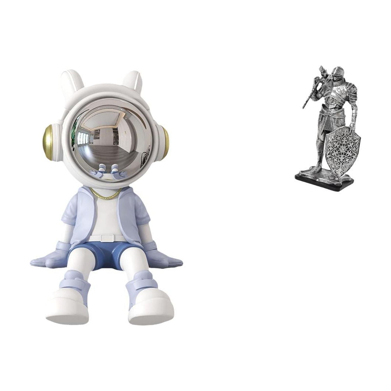 jicheng Nordic Astronaut Knight Statue Figurine Abstract Sculpture ...