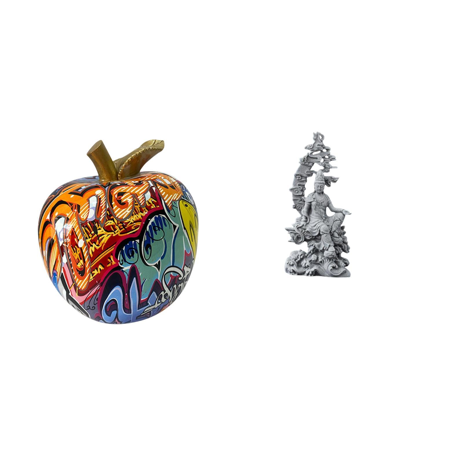 jicheng Nordic Graffiti Figurine and Guan Yin Statue Fusion Unique ...