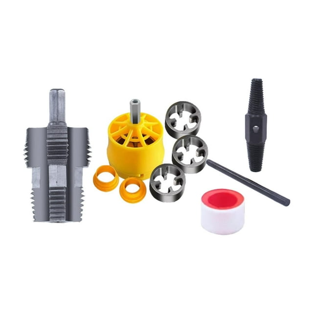 jicheng PVC Pipe Threader Kit Easy to Use Threading Device with 1/2in 3 ...