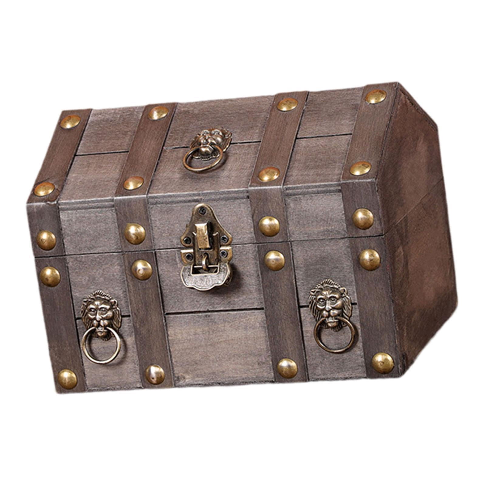 jicheng Pirate Treasure en with Lock Unique Creative with Hinged Lid ...