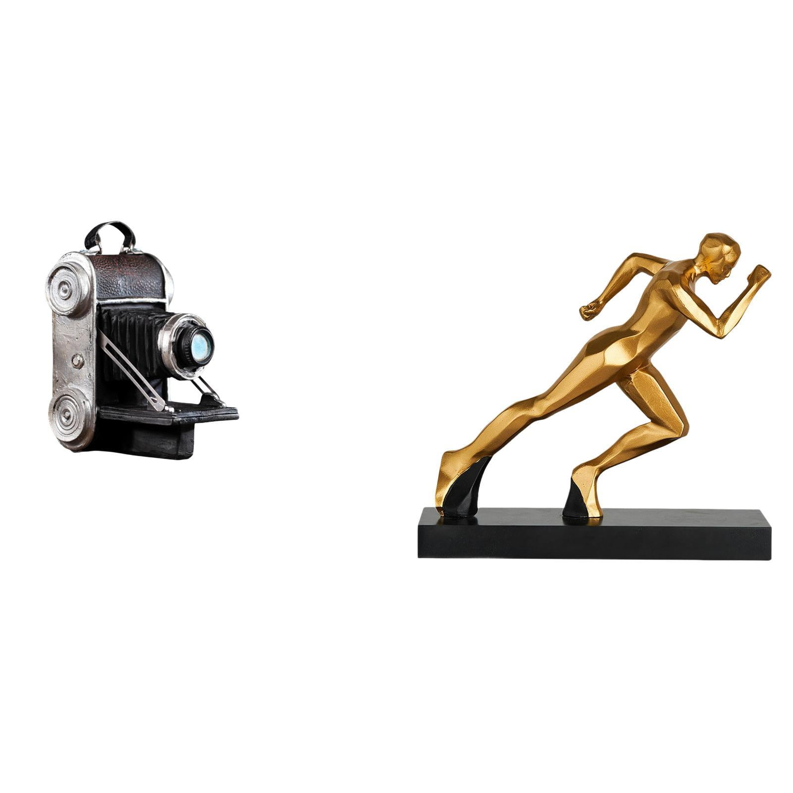 jicheng Resin Camera Runner Statue Model Abstract Art Sculpture Unique ...