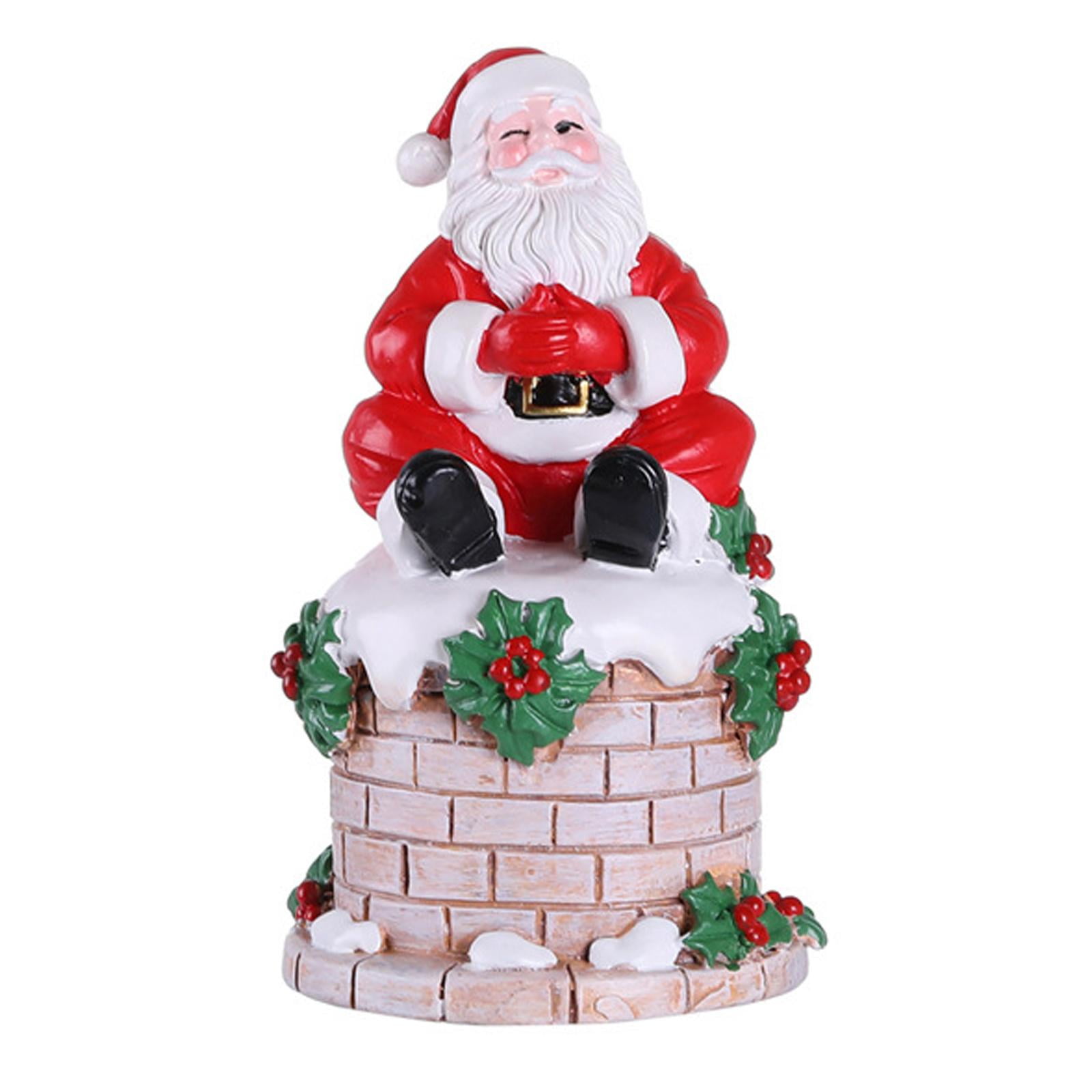 jicheng Resin Sculpture Artwork Gift Santa Claus Statue for Indoor ...