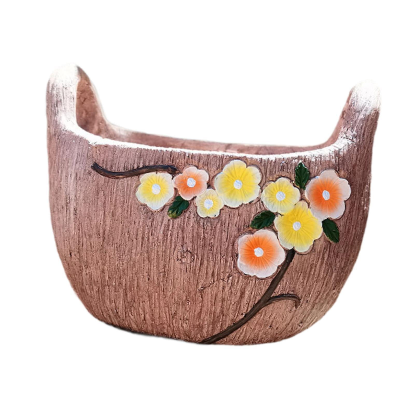jicheng Retro Flower Pot Garden Decor Decorative Plant Pot for ...