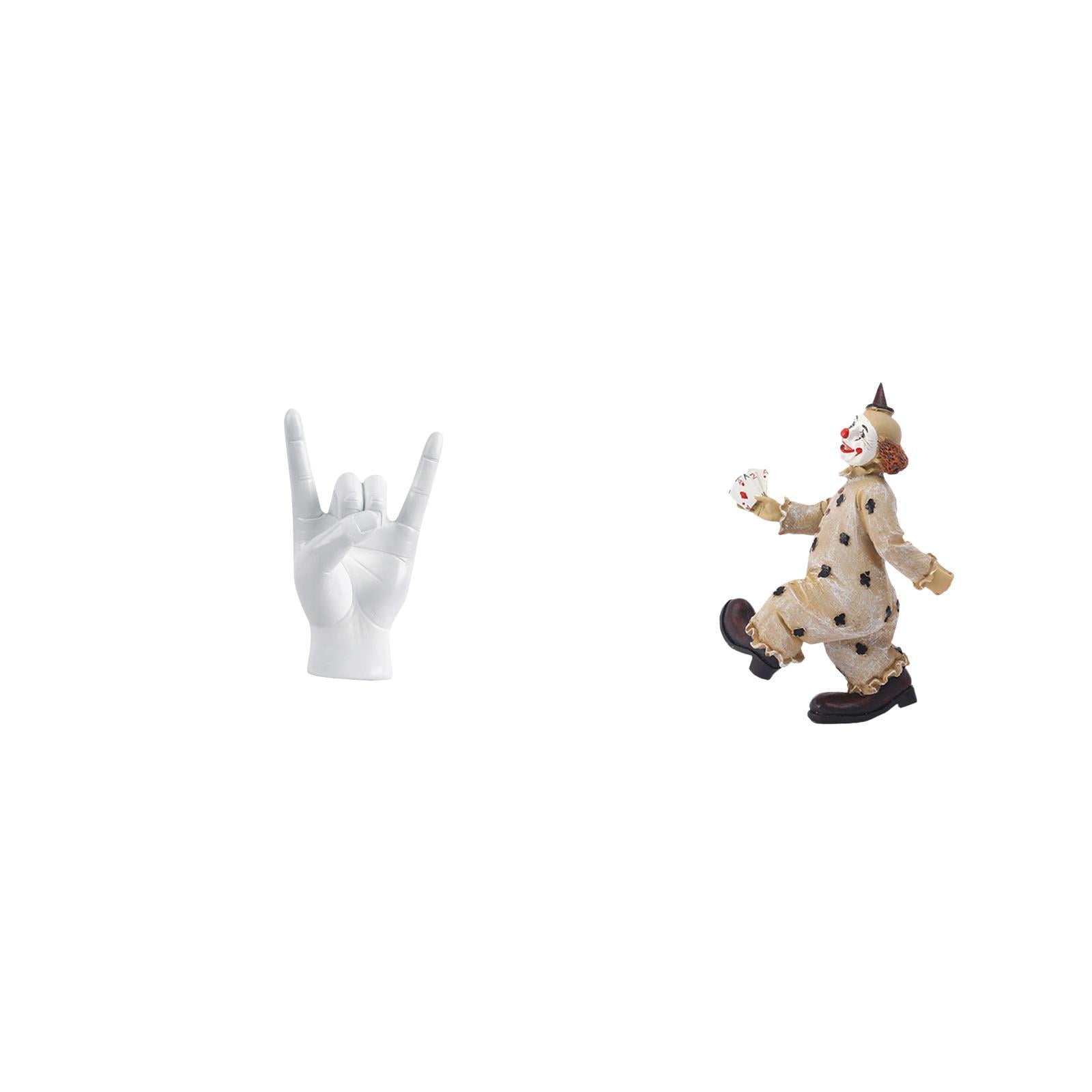 jicheng Rock Hand Gesture Clown Statue Sculpture Creative Hand Sign ...
