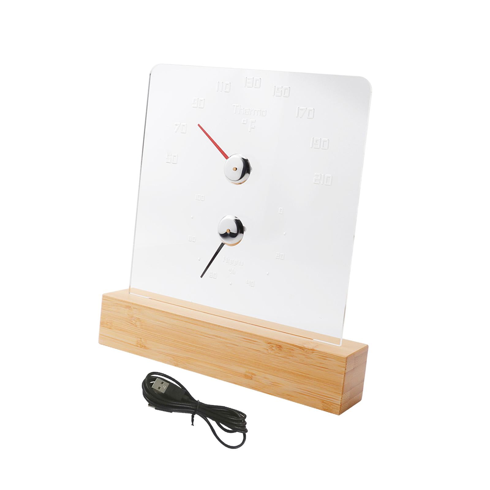 jicheng Sauna Thermometer Hygrometer Easily Install Multipurpose White ...