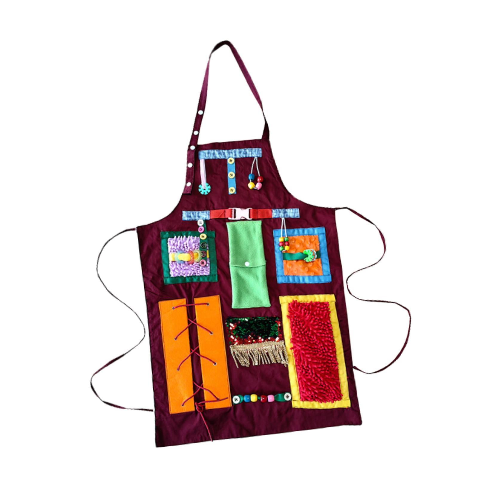 jicheng Sensory Apron Fidget Apron Elderly Games .Multiple Uses ...