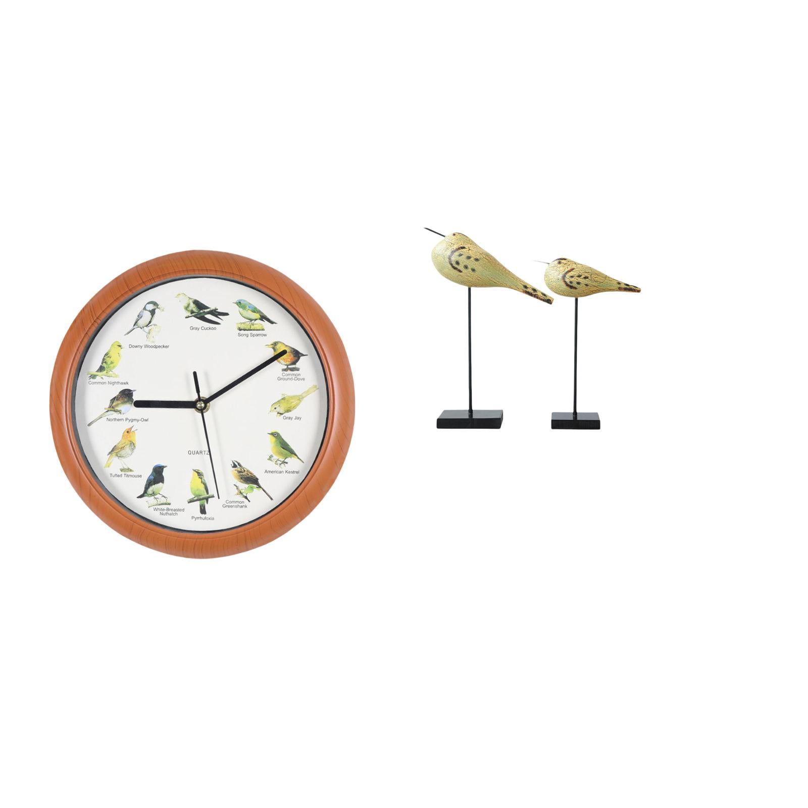 jicheng Singing Bird Wall Clock Decorative Bird Clocks for Kitchen Home ...