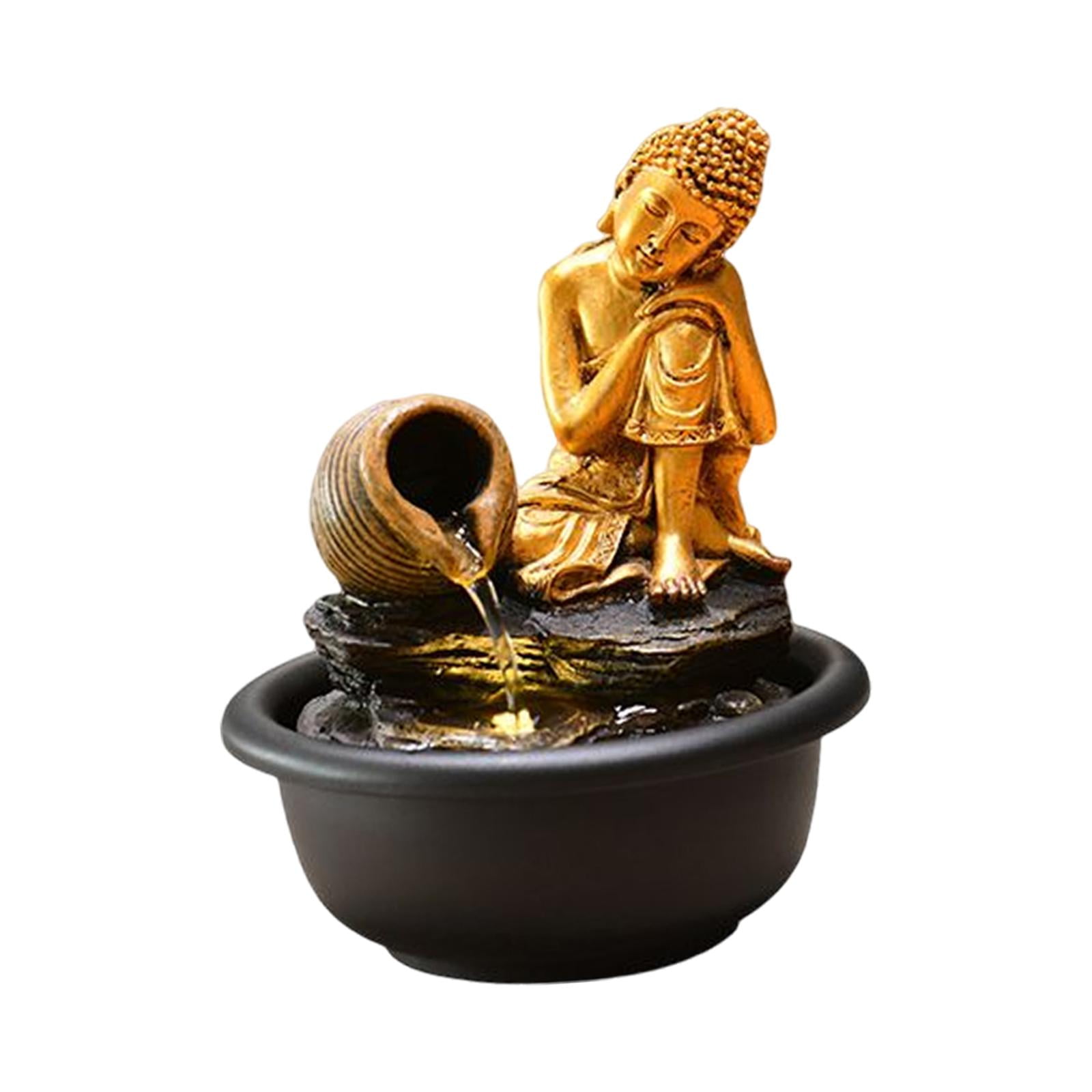 jicheng Small Indoor Water Table Home Decor Buddha Sculpture Feng Shui ...
