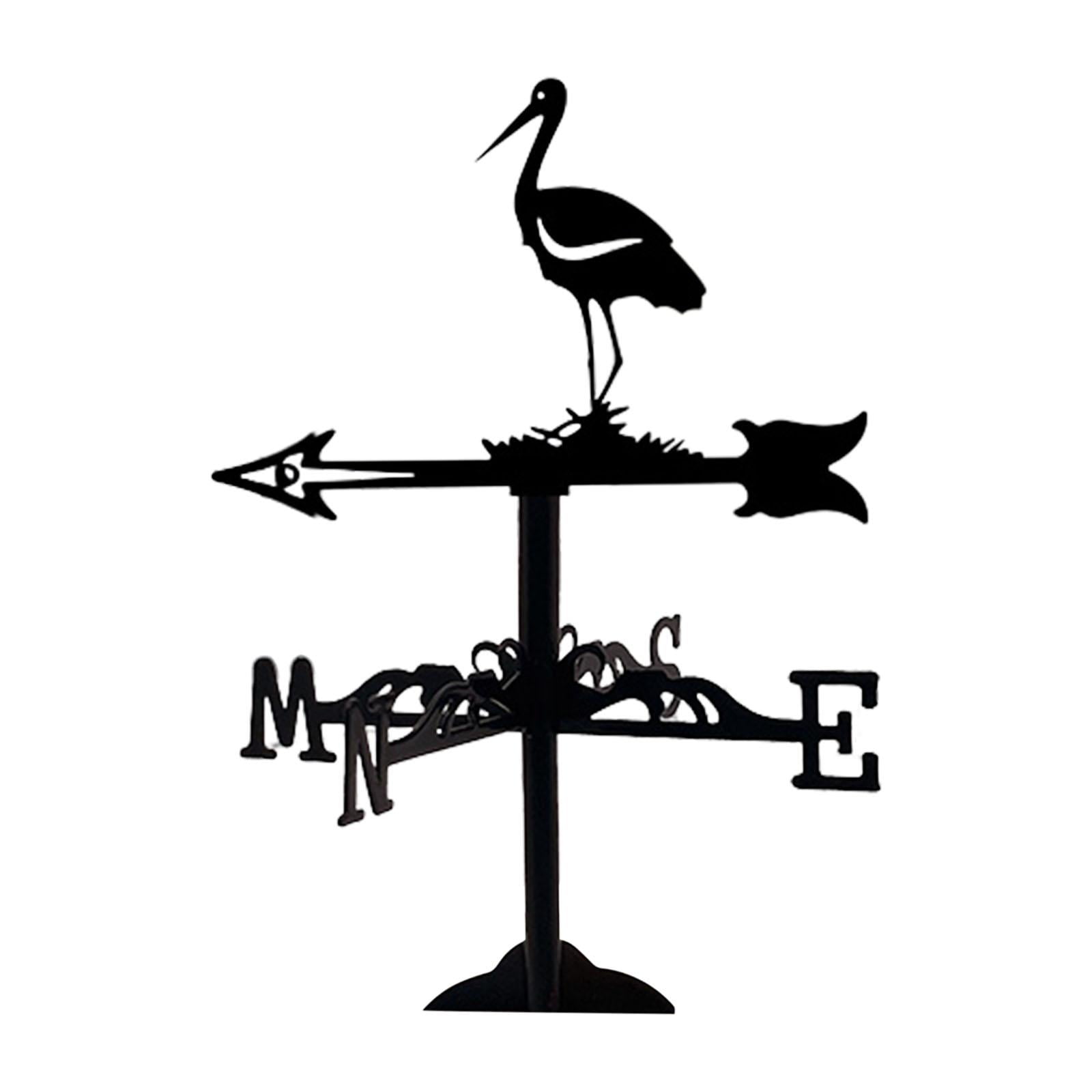 jicheng Small Metal Weathervane Art Ornament Wind Vane for Cottage ...