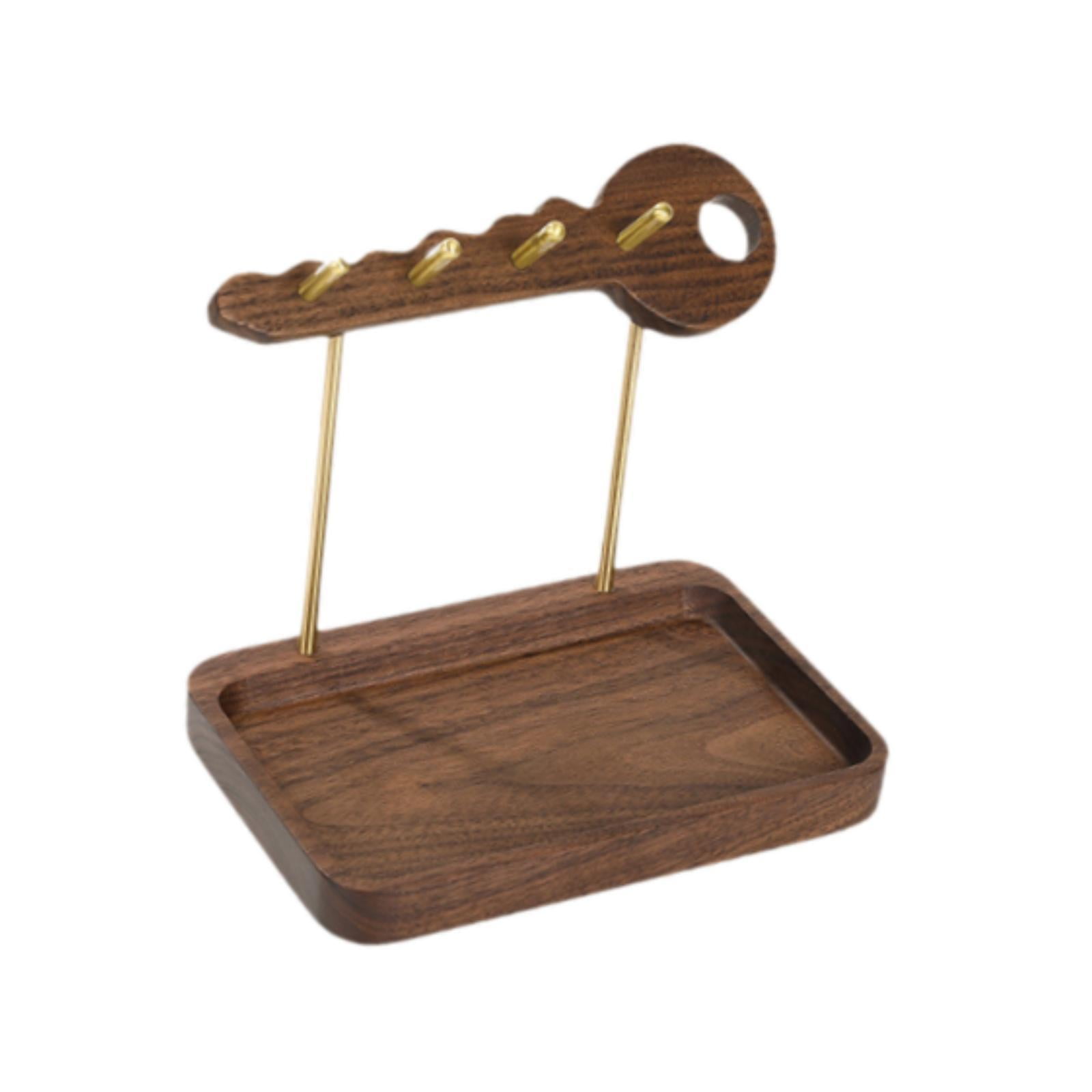 jicheng Standing Key Holder 4 Hooks Key Bowl for Farmhouse Entryway ...