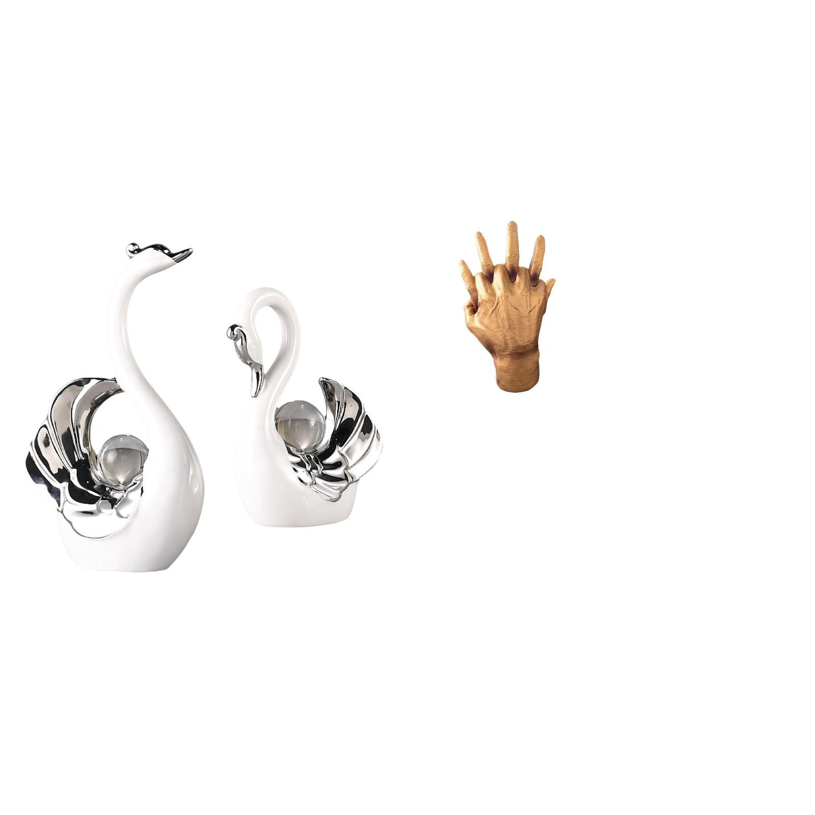 jicheng Swan Lovers Hand Figurines for Living Room and Bedroom Decor ...