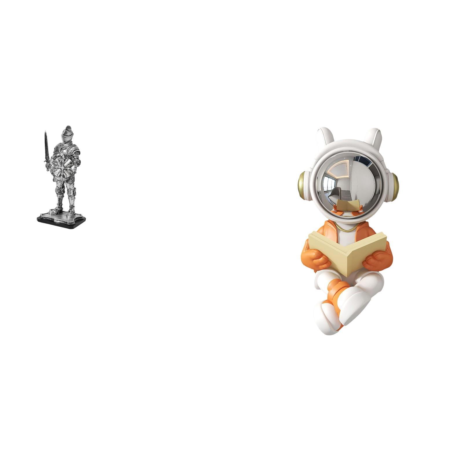 jicheng Vintage Knight Astronaut Sculpture Creative Tabletop Ornament ...