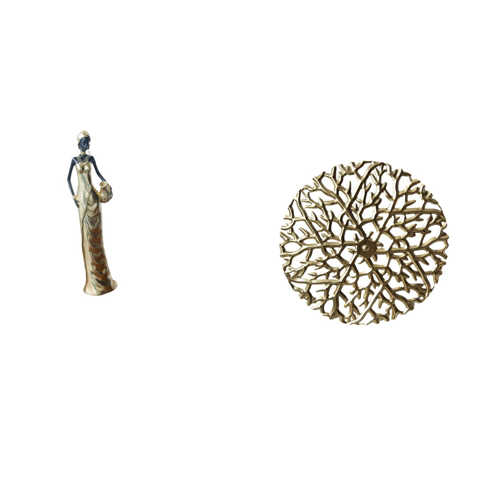 jicheng Vintage Tribal Lady Metal Wall Sculpture Tabletop Ornament ...